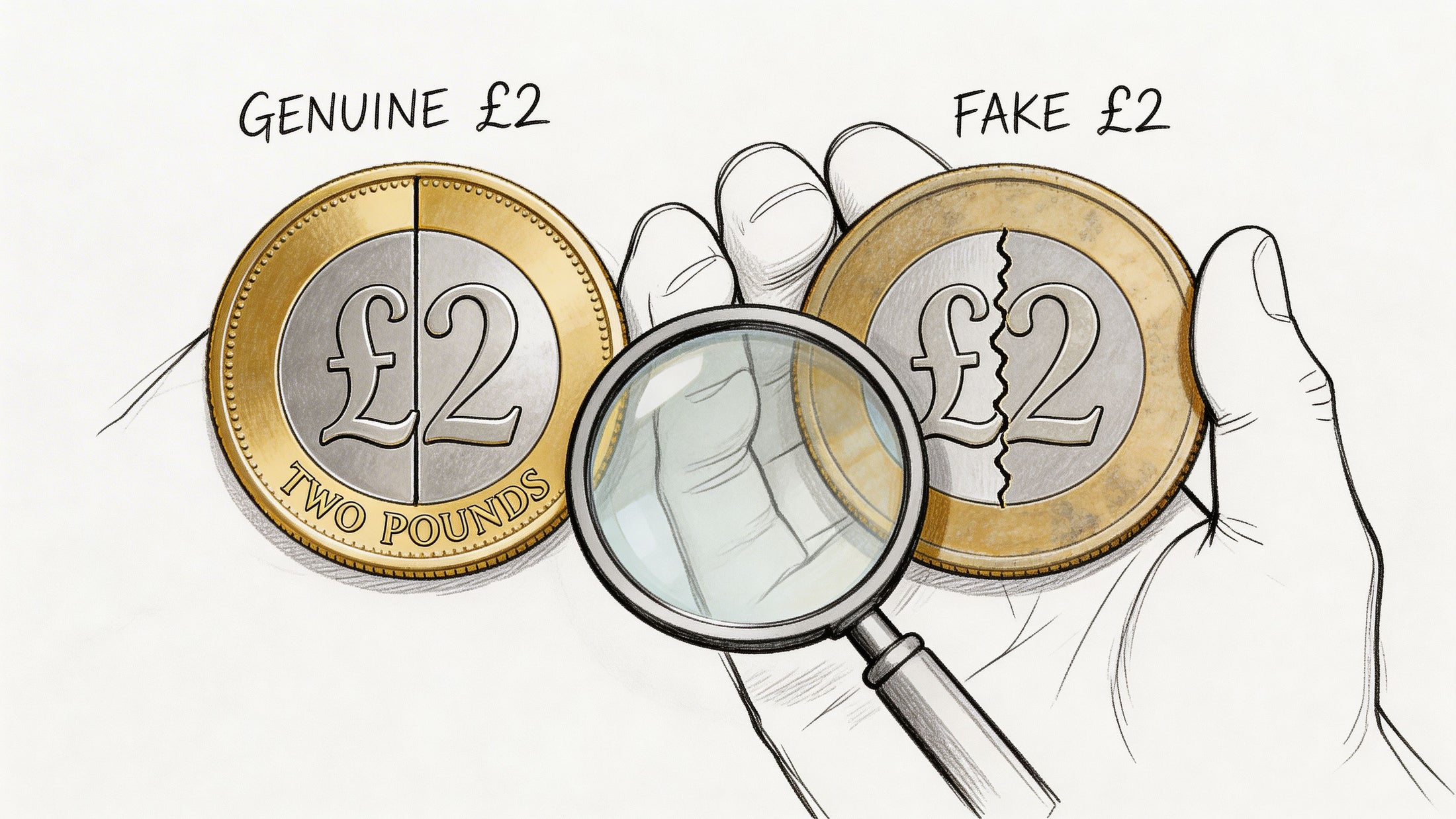 Don't Be Fooled: Spot a Fake 2 Pound Coin Easily – Cavalier Coins Ltd