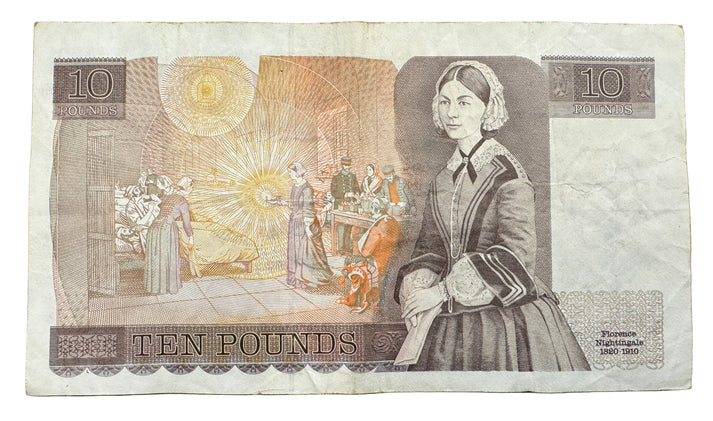 Bank Of England £10 Pounds "Florence Nightingale" Banknote 1975-1992 ...