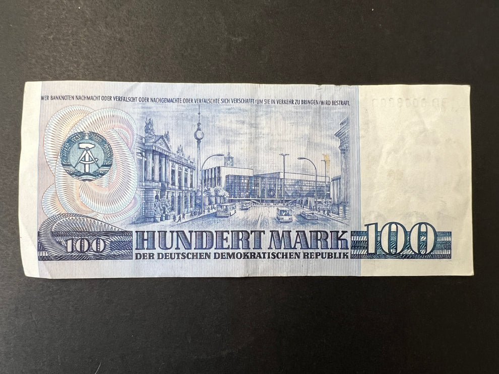 German 1975 100 Mark (hundert mark) "Karl Marx" Banknote – Cavalier ...